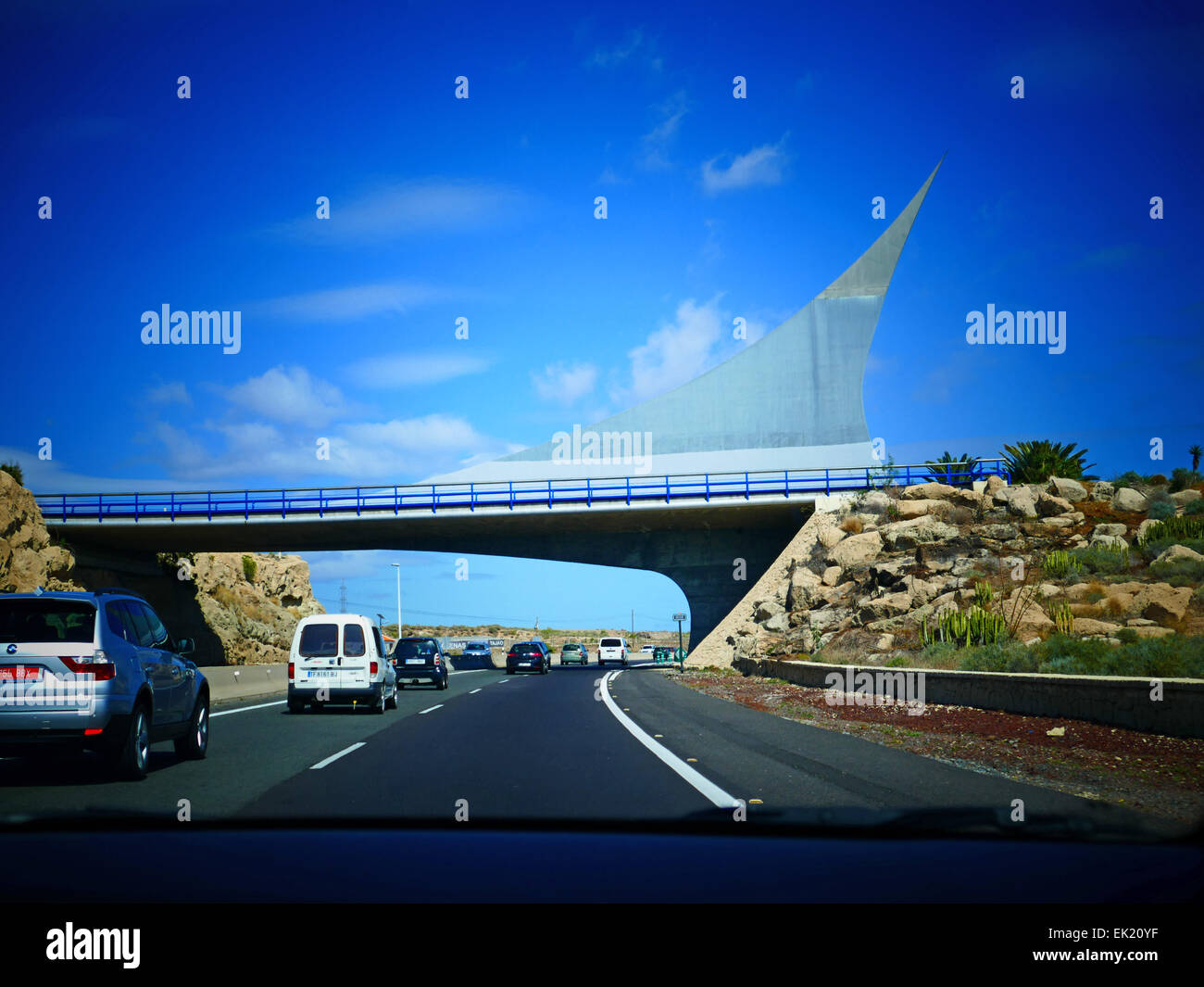 Northern Highway Expressway Motorway Tenerife island Canary islands ...