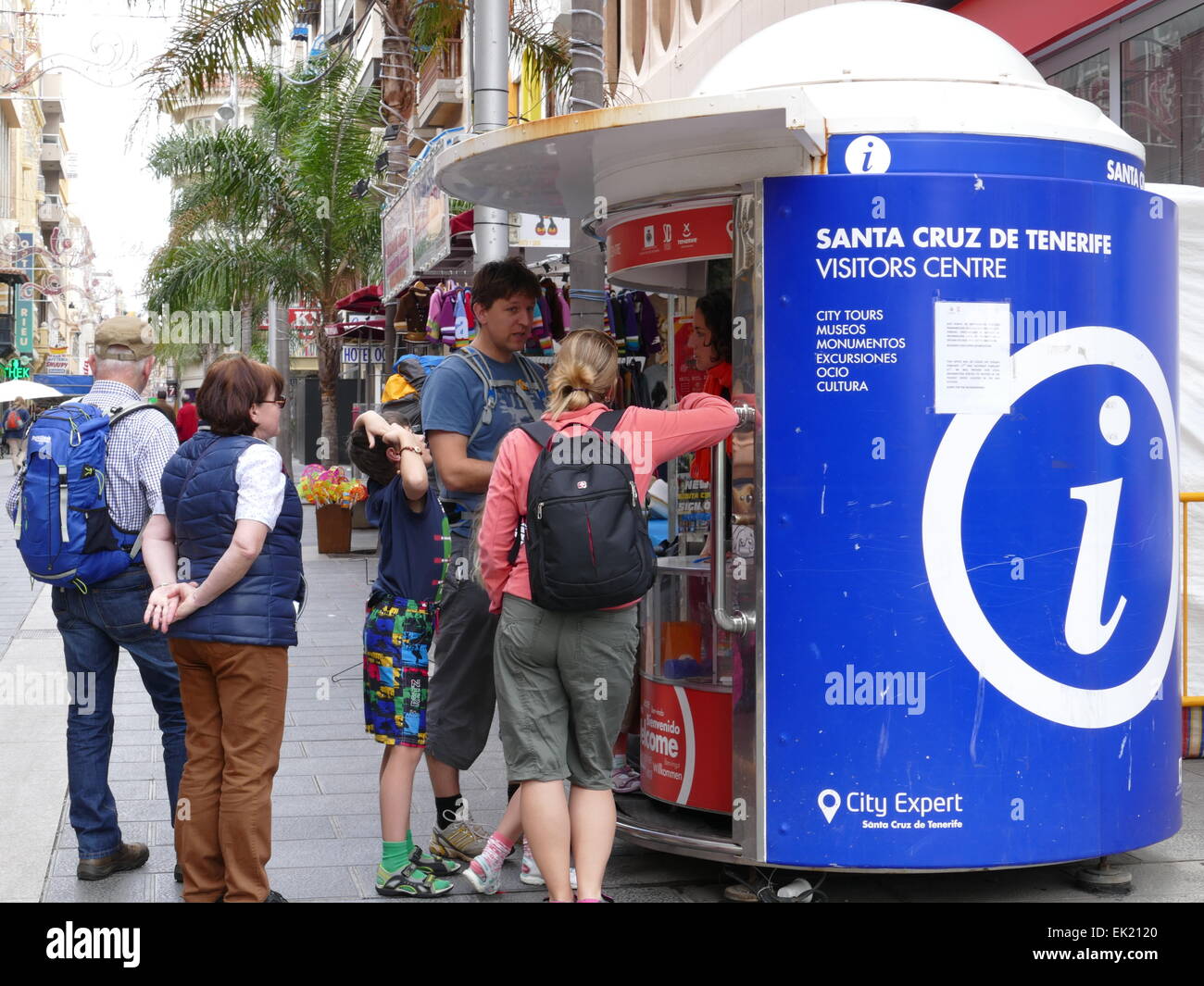 Mobile Tourist information booth Santa Cruz de la Tenerife island ...