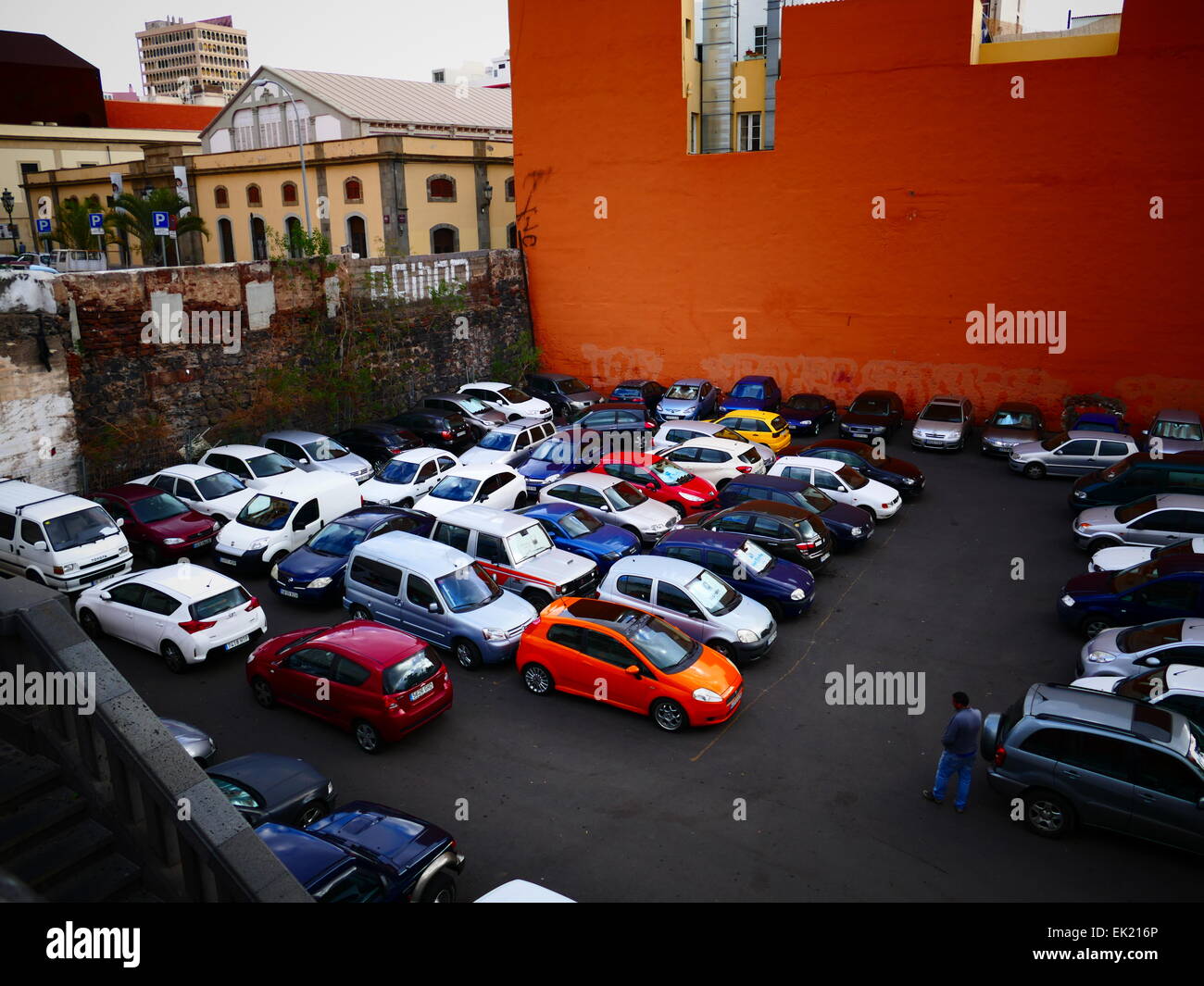 Car park Downtown center Santa Cruz de la Tenerife island Canary ...