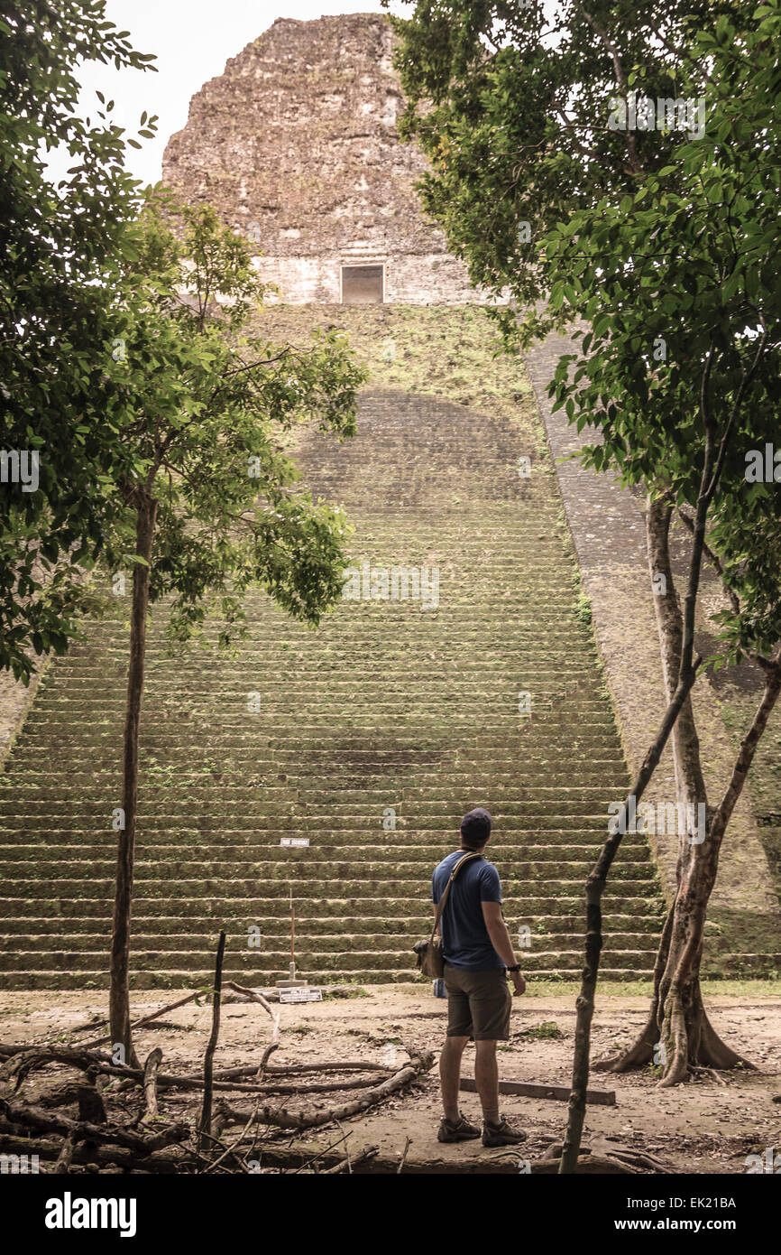 temple V, Tikal, Guatemala Stock Photo - Alamy