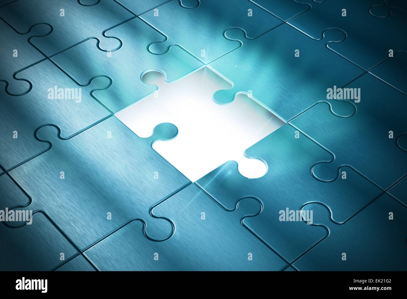 Piece of the puzzle Stock Photo - Alamy