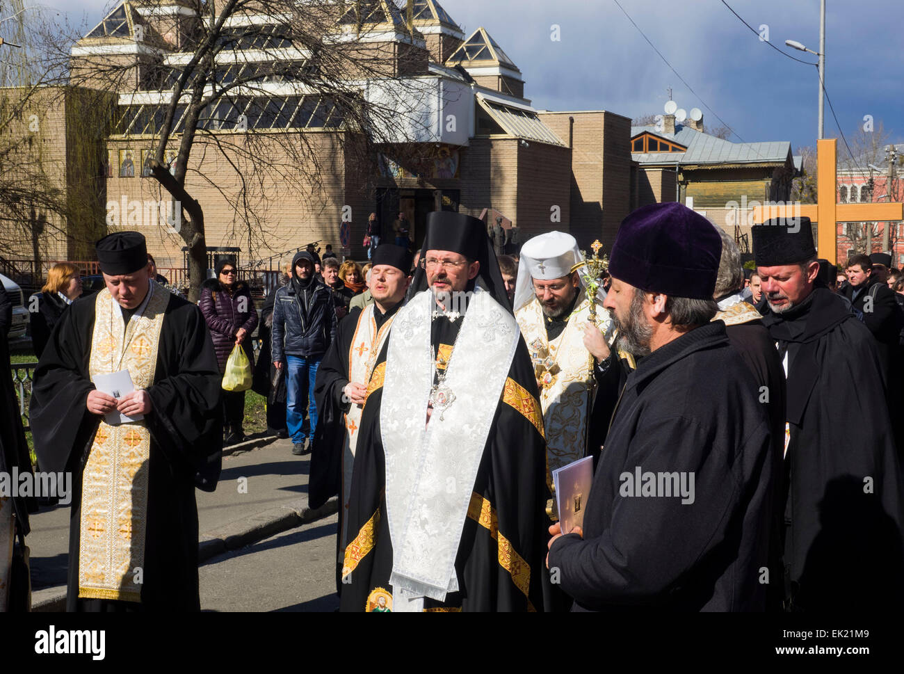 Kiev, Ukraine. 05th Apr, 2015. Patriarch of the Ukrainian Greek ...