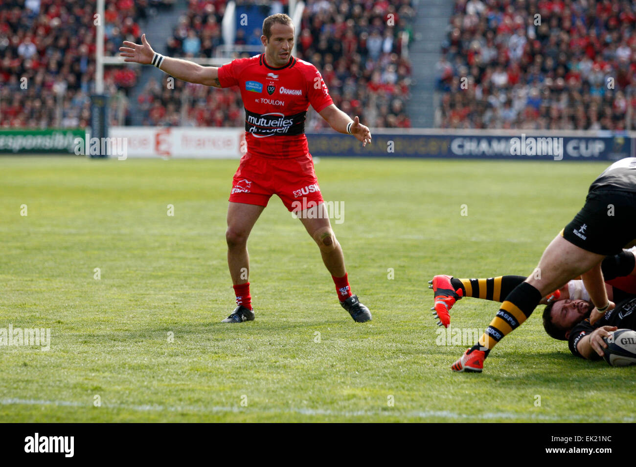 Toulon, France. 05th Apr, 2015. European Champions Rugby. Toulon versus ...