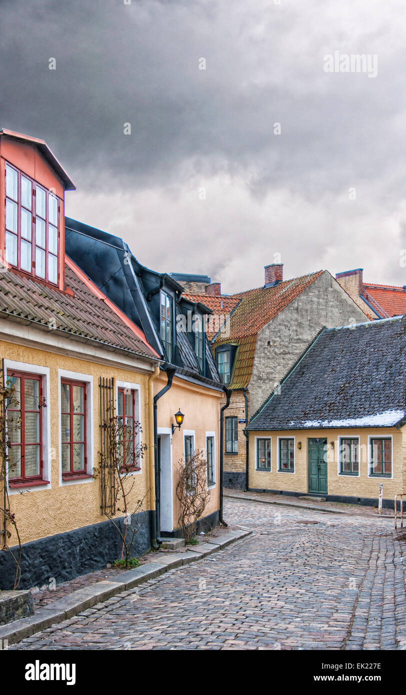 A quaint little street in the old part of Lund, Sweden Stock Photo - Alamy