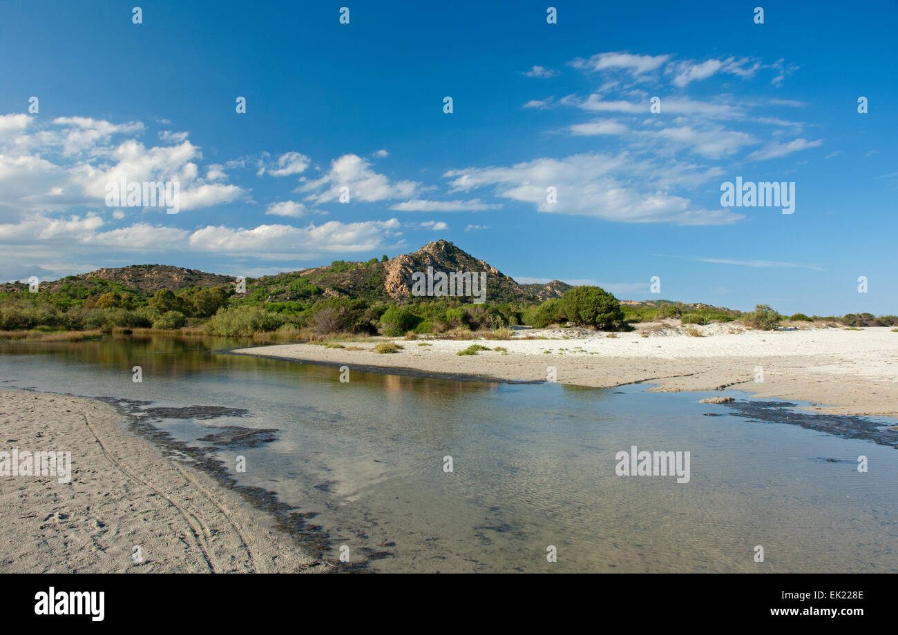 Siniscola,Sardinia, Italy,10/2013. Reflections in the spring water ...