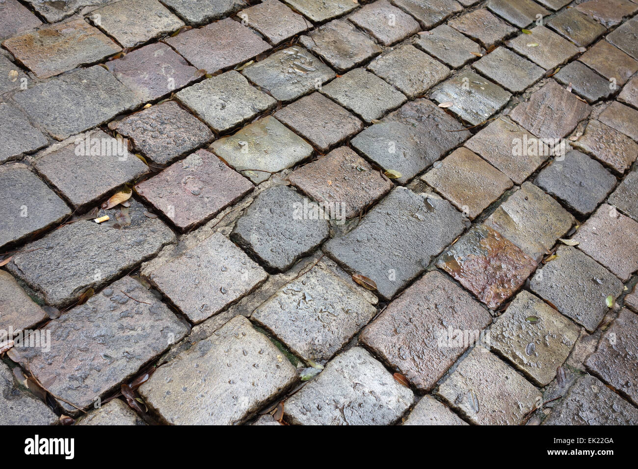Wet cobbles cobblestones hi-res stock photography and images - Alamy