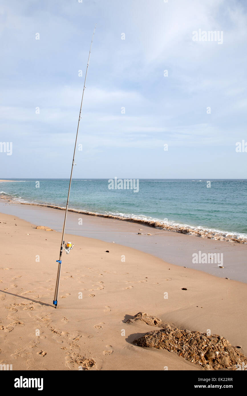 Fishing at Canos de Meca Beach, Cadiz, Andalusia, Spain Stock Photo - Alamy