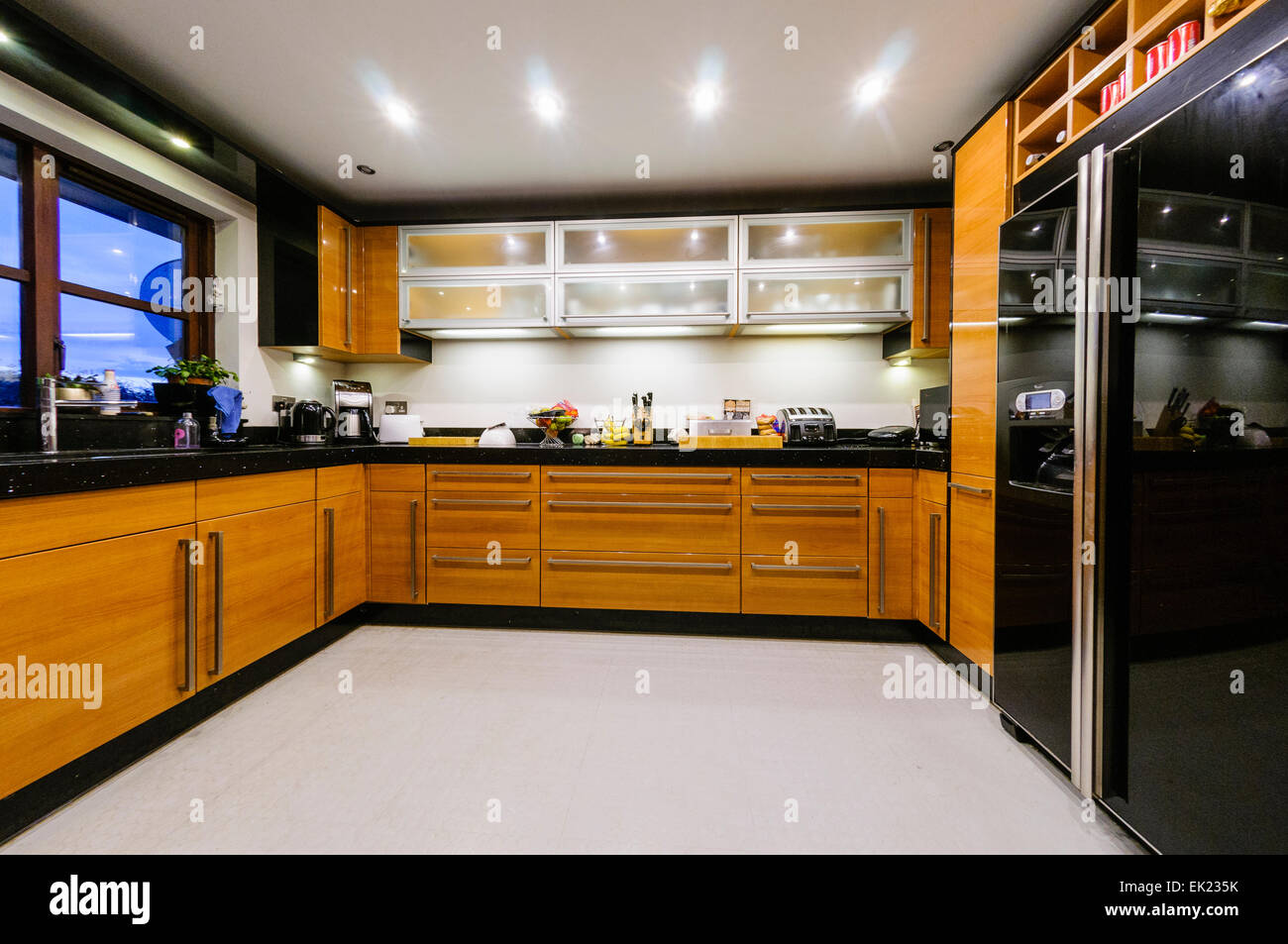 Expensive Bauformat German kitchen Stock Photo - Alamy