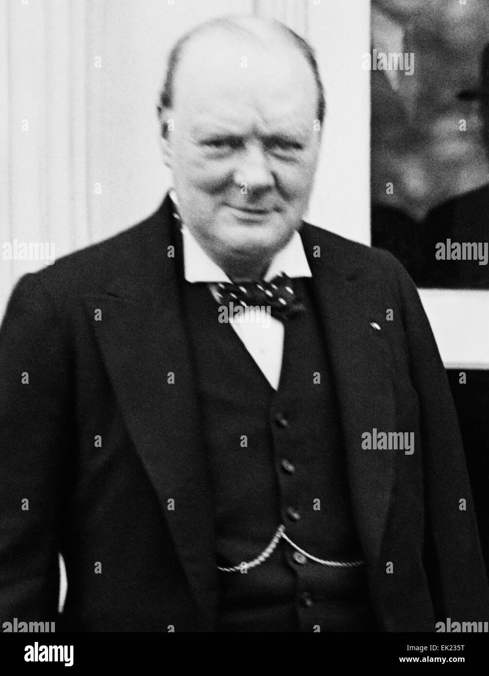 Vintage photo of Winston Churchill Stock Photo - Alamy