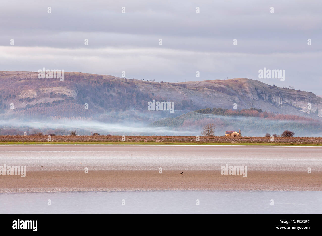 Whitbarrow Scar from Arnside, Cumbria Stock Photo - Alamy