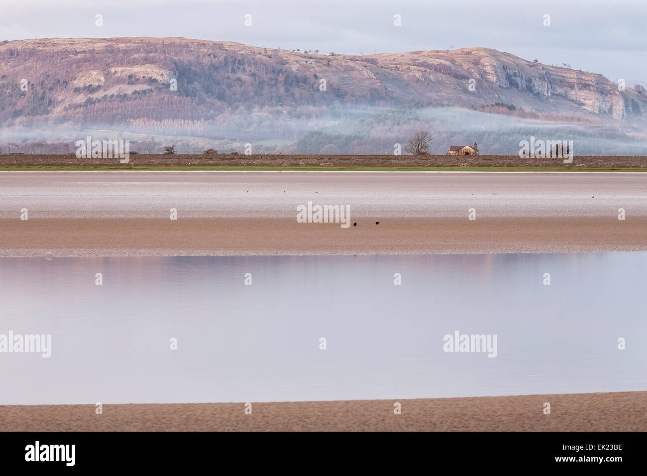 Whitbarrow Scar from Arnside, Cumbria Stock Photo - Alamy