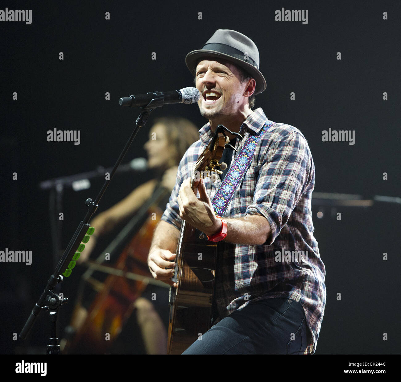 American singer Jason Mraz performs an acoustic concert for a sold out ...