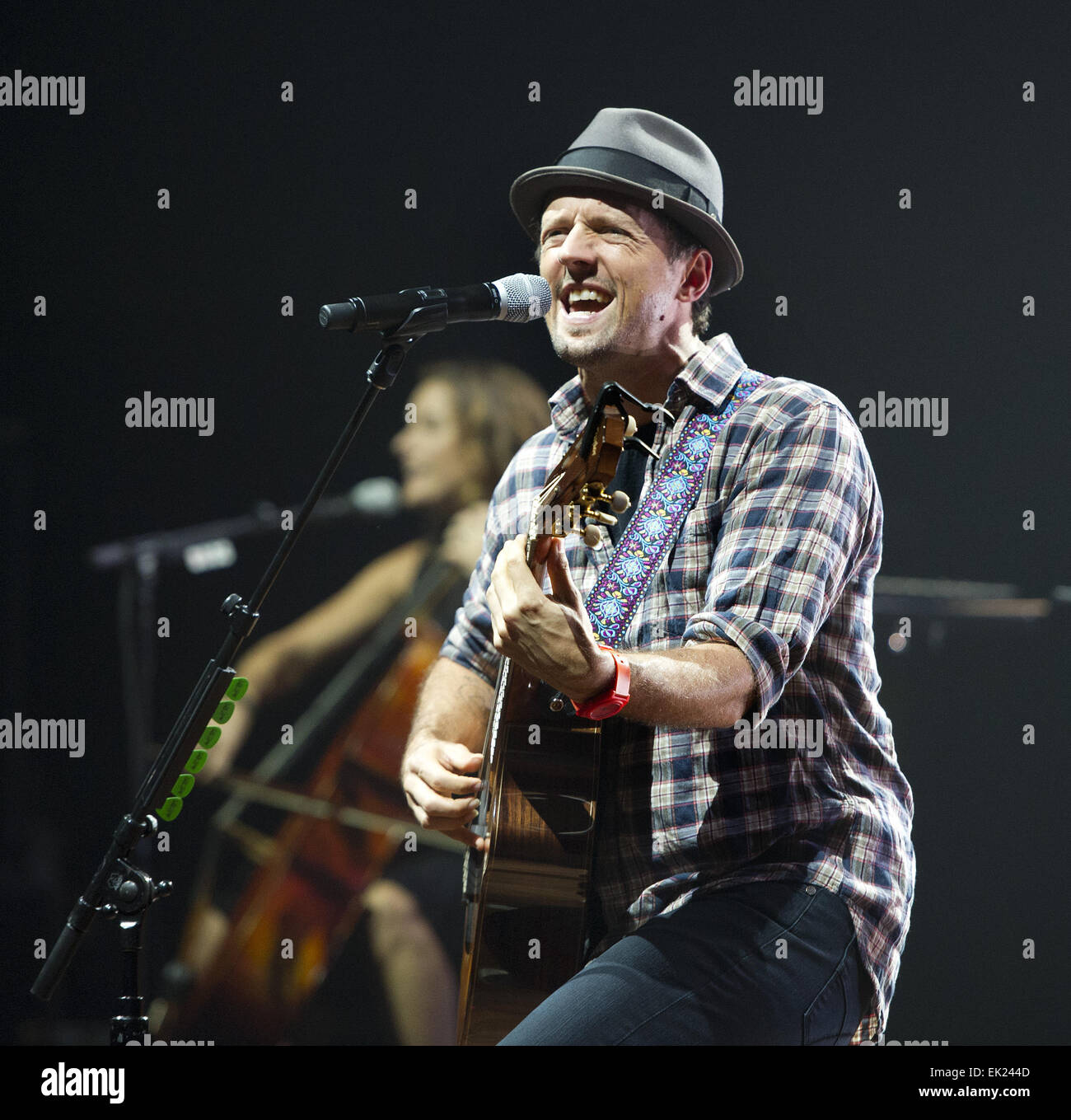 American singer Jason Mraz performs an acoustic concert for a sold out ...