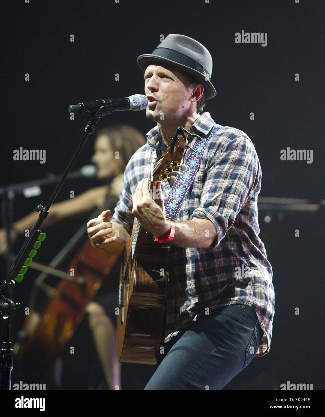 American singer Jason Mraz performs an acoustic concert for a sold out ...