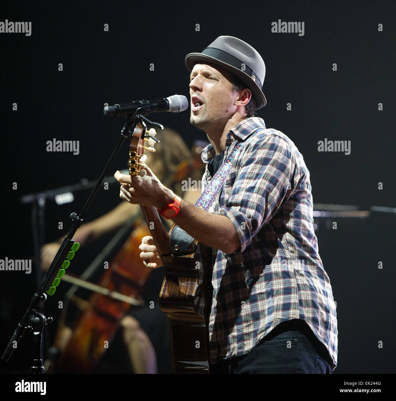 American singer Jason Mraz performs an acoustic concert for a sold out ...