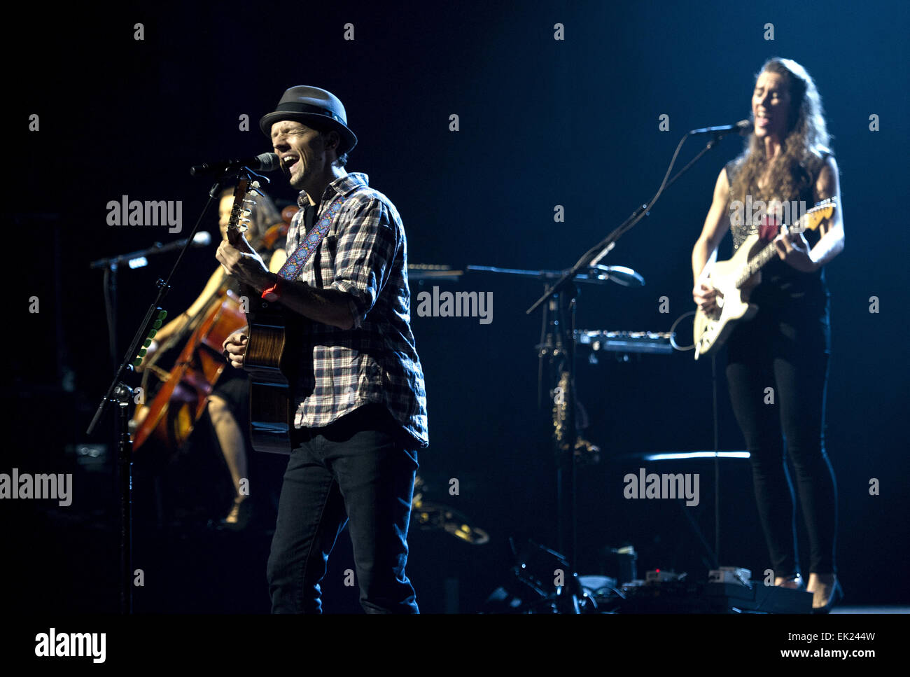 American singer Jason Mraz performs an acoustic concert for a sold out ...