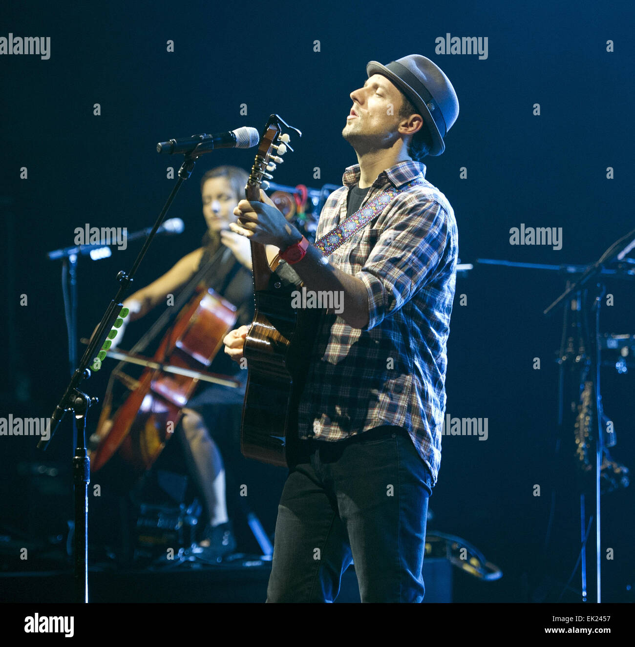 American singer Jason Mraz performs an acoustic concert for a sold out ...