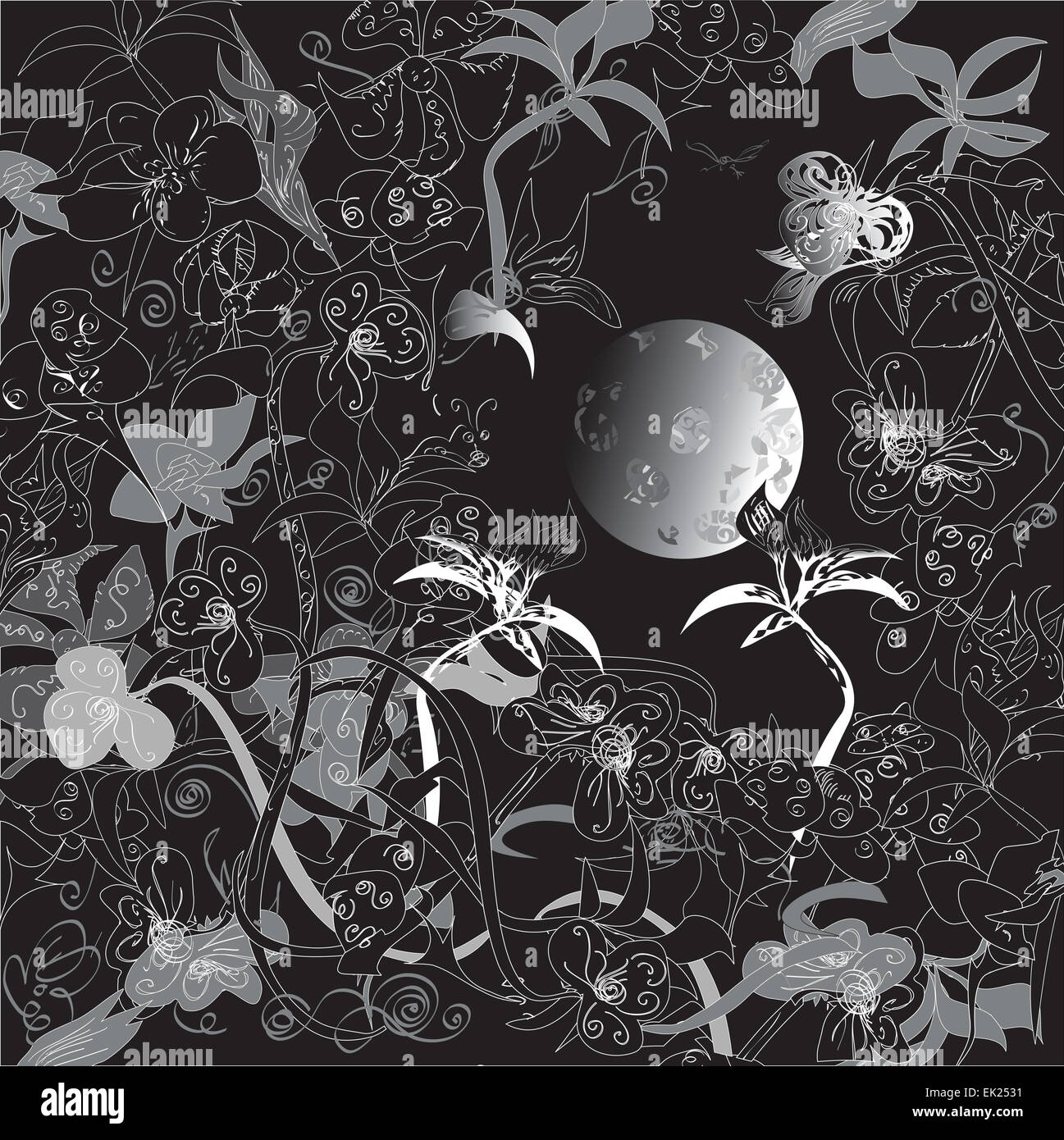African Night Pattern Stock Photo - Alamy