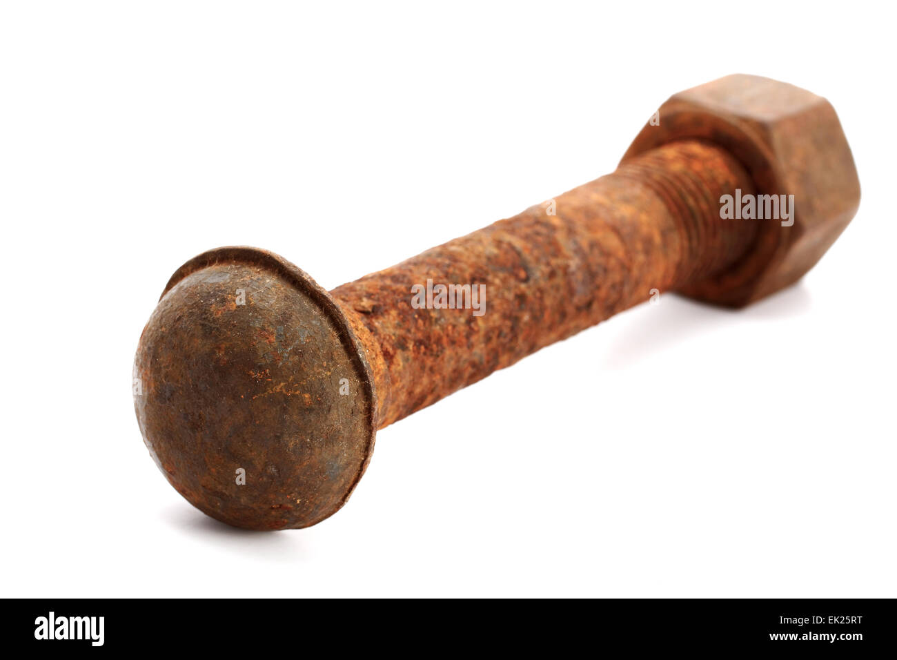 rusty bolts isolated on white background Stock Photo - Alamy