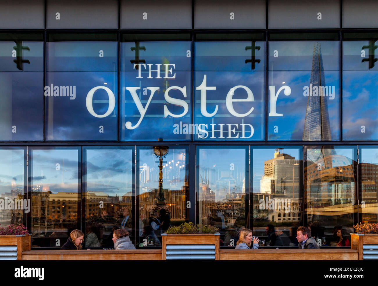 City of London Workers Enjoying A Drink After Work, The Oyster Shed ...