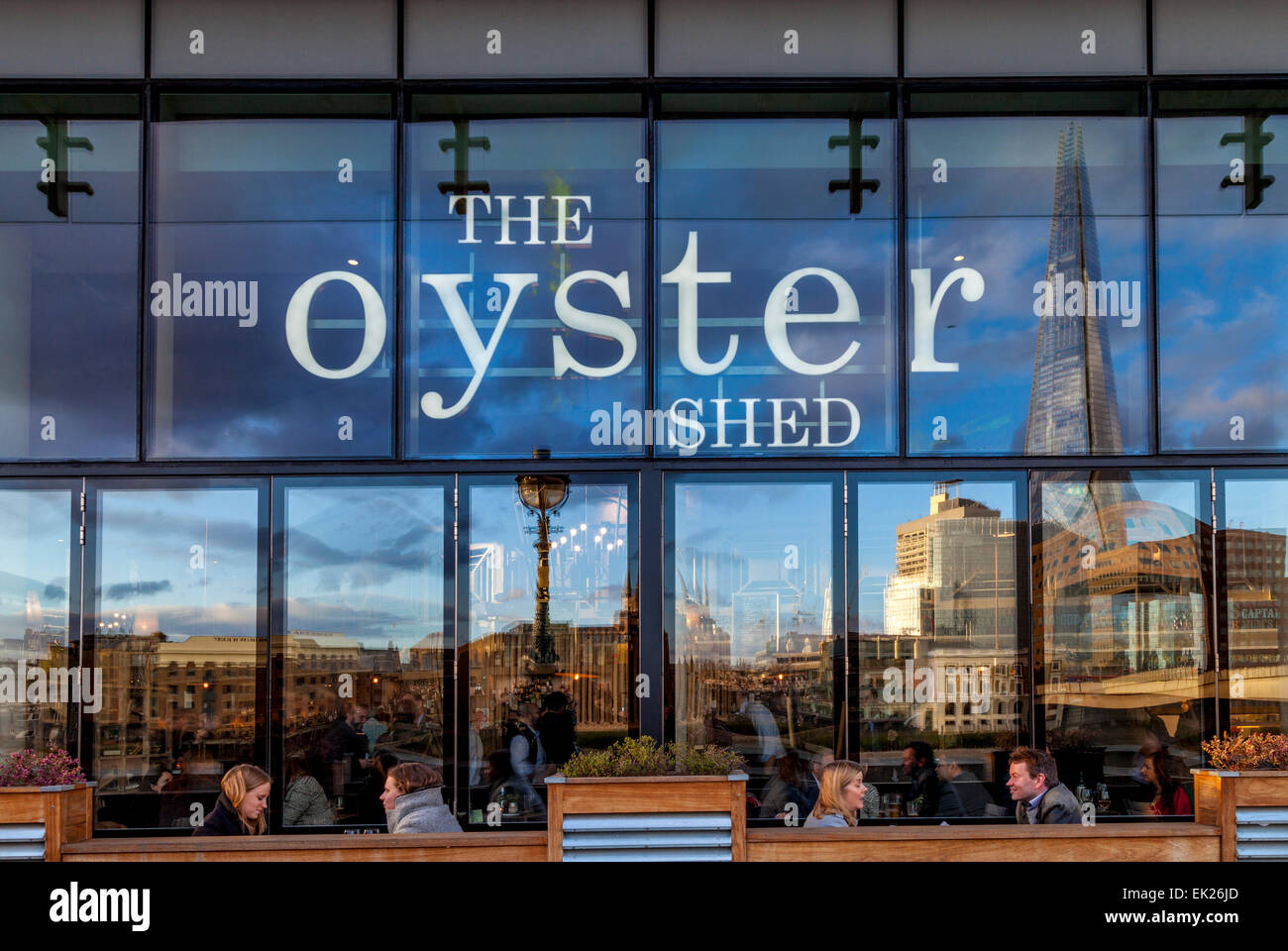 City of London Workers Enjoying A Drink After Work, The Oyster Shed ...