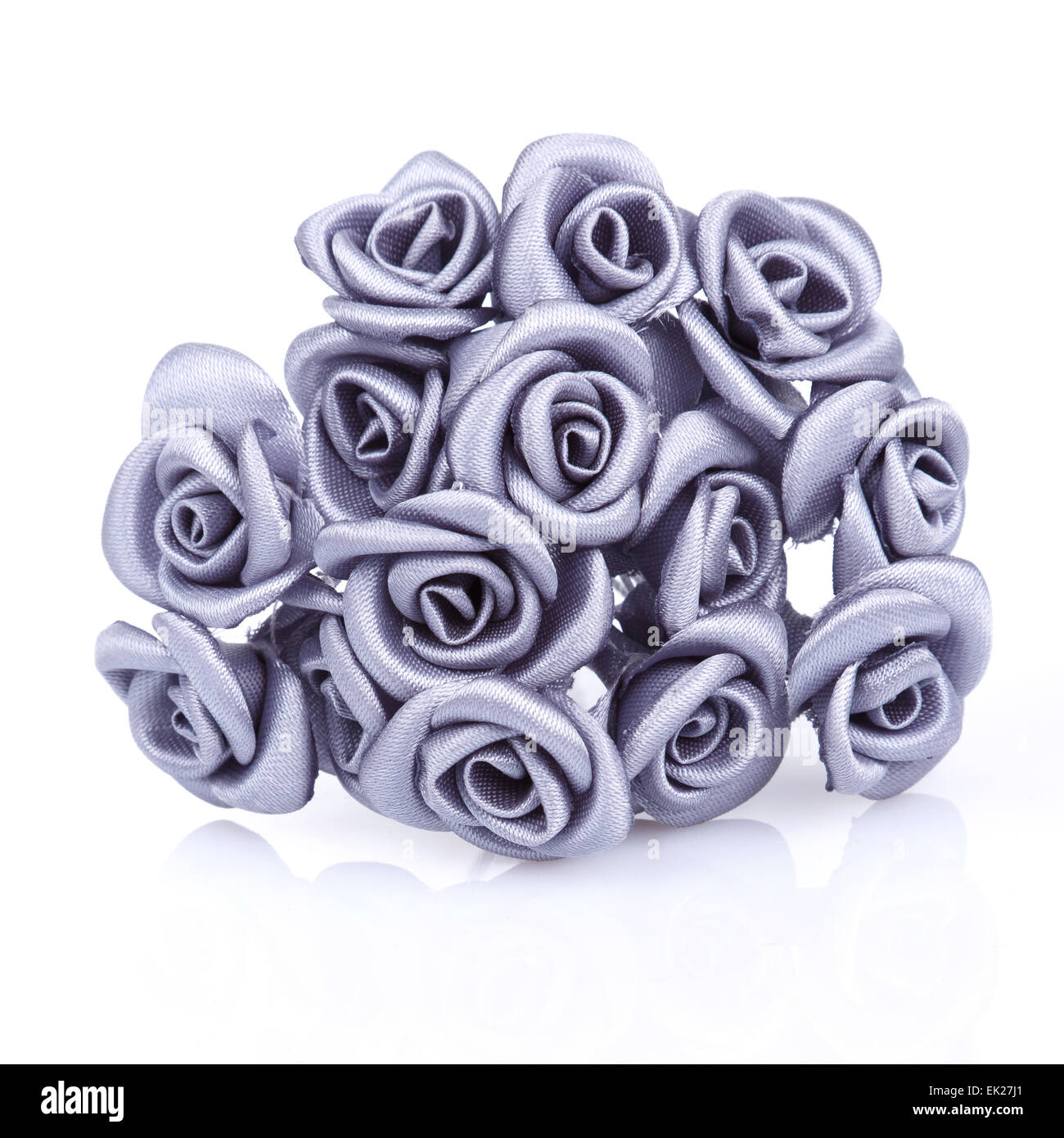 bouquet of gray roses on a white background Stock Photo - Alamy