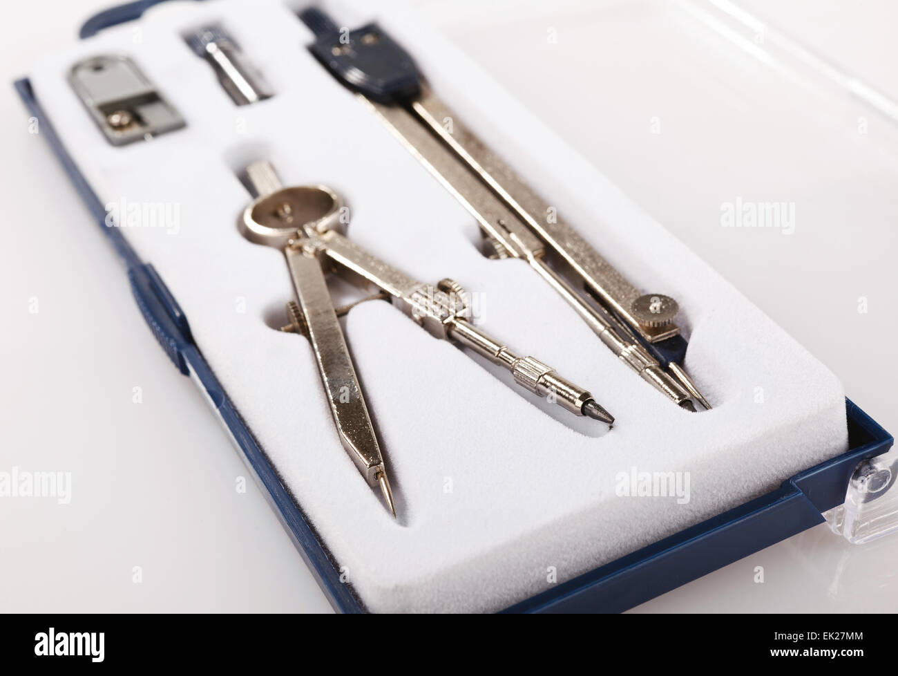 Pair of drawing compasses set Stock Photo - Alamy