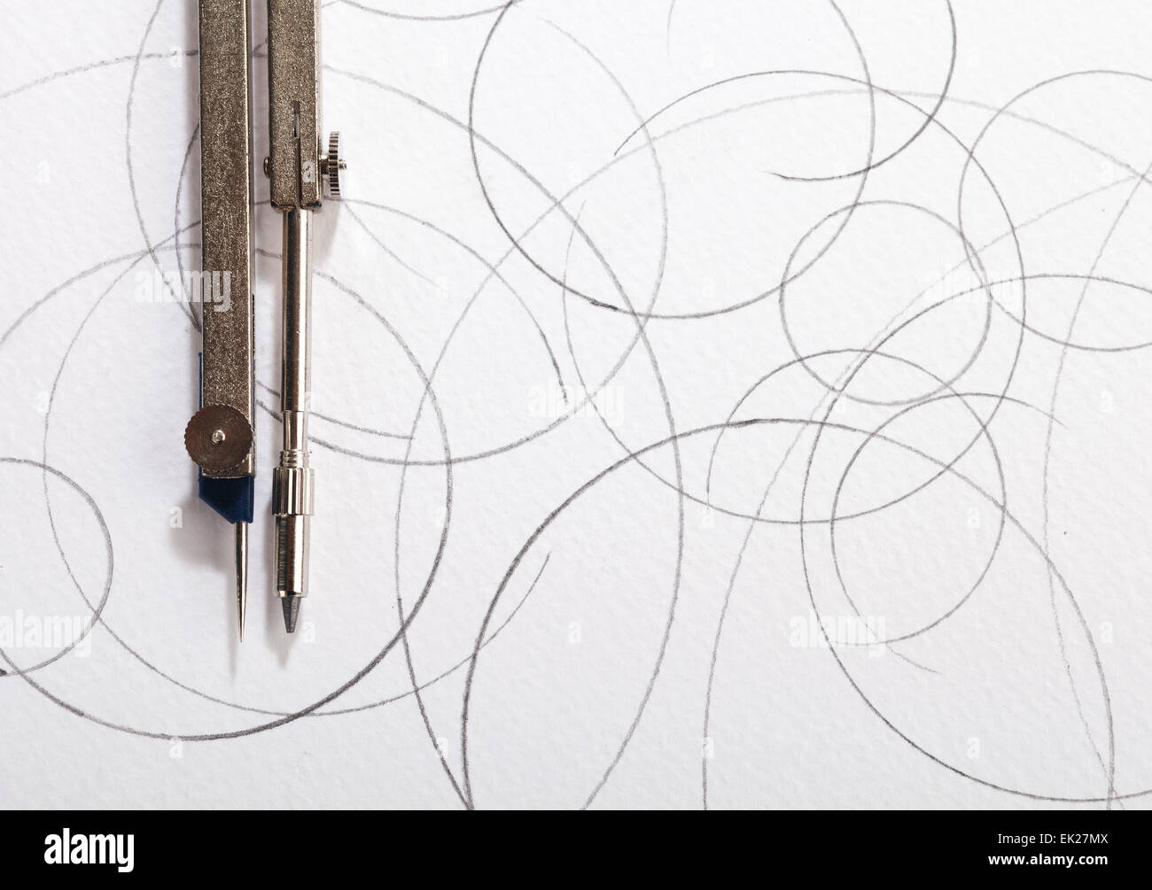 pair of compasses drawing Stock Photo - Alamy