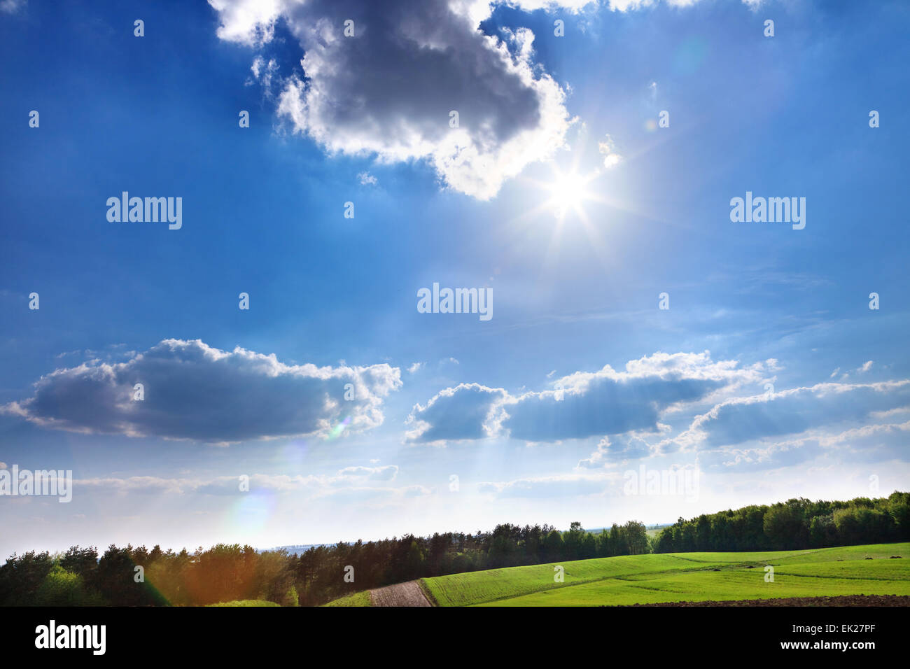 landscape of blue sky Stock Photo - Alamy