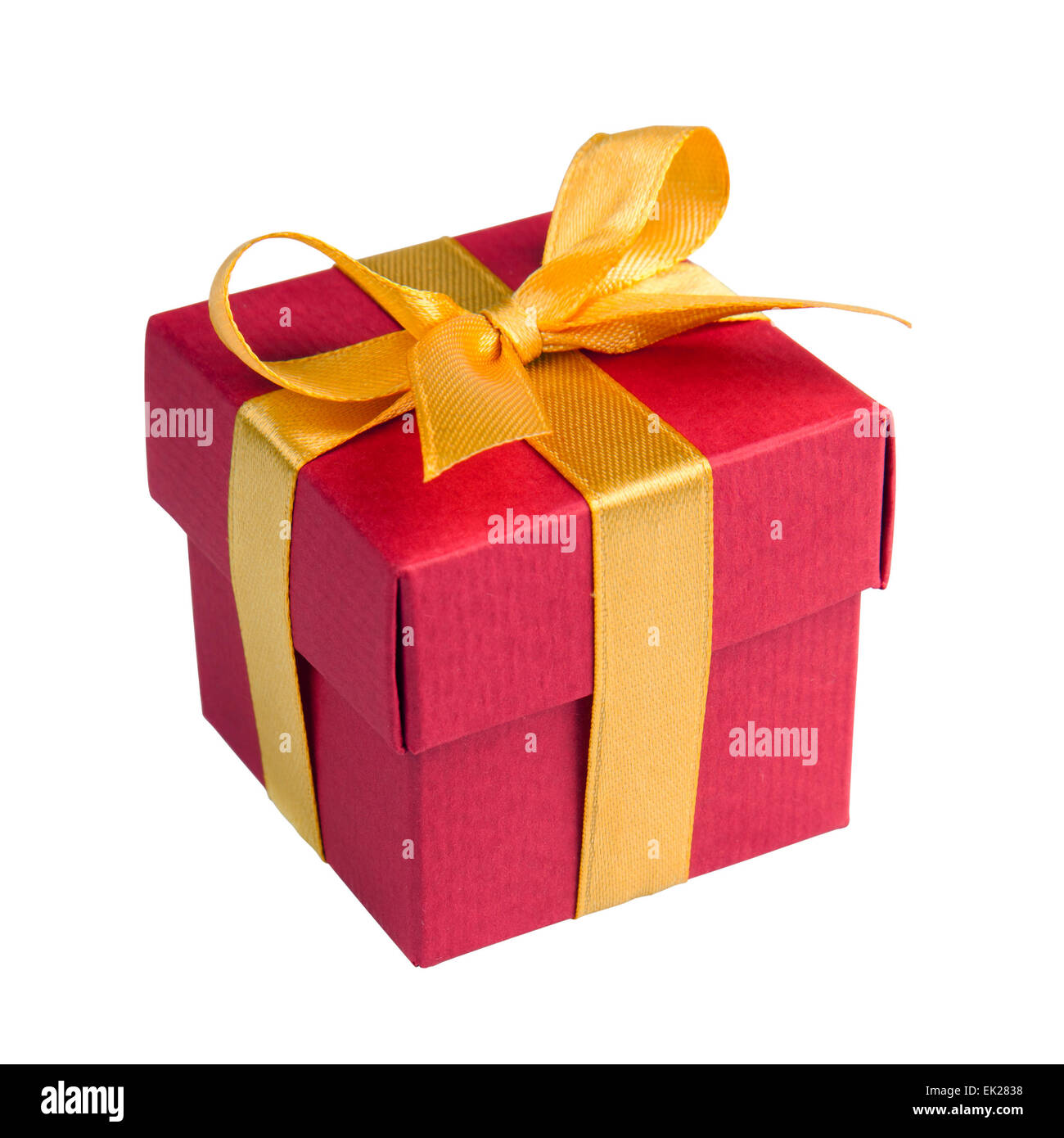 Golden luxury gift box Cut Out Stock Images & Pictures - Alamy