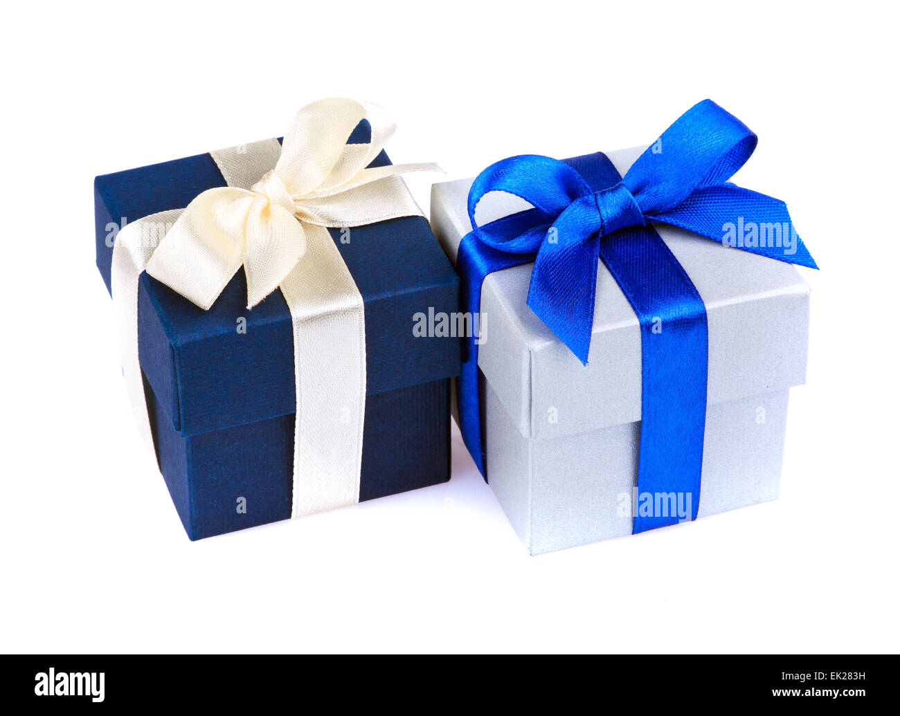 Gift boxes bows Cut Out Stock Images & Pictures - Alamy