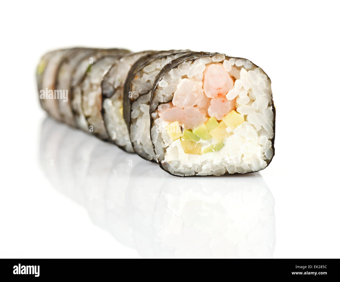 Salmon sushi maki japanese Cut Out Stock Images & Pictures - Alamy