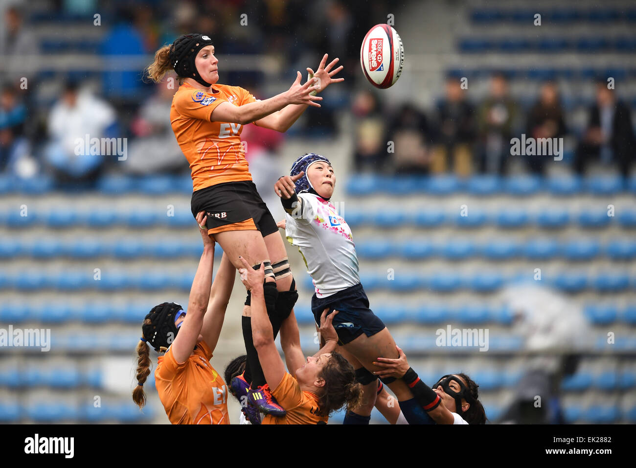 Tokyo, Japan. 5th Apr, 2015. Tessel Van Dongen (NED) Rugby : 2014-15 ...