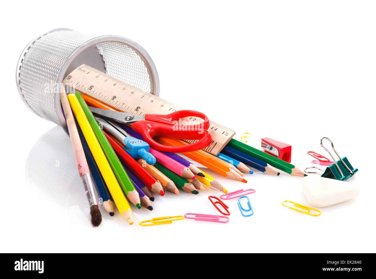 Desk art supplies Cut Out Stock Images & Pictures - Alamy