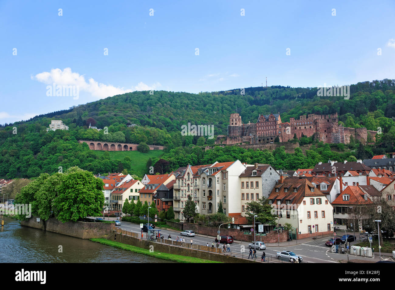 Transport barge river neckar heidelberg hi-res stock photography and ...