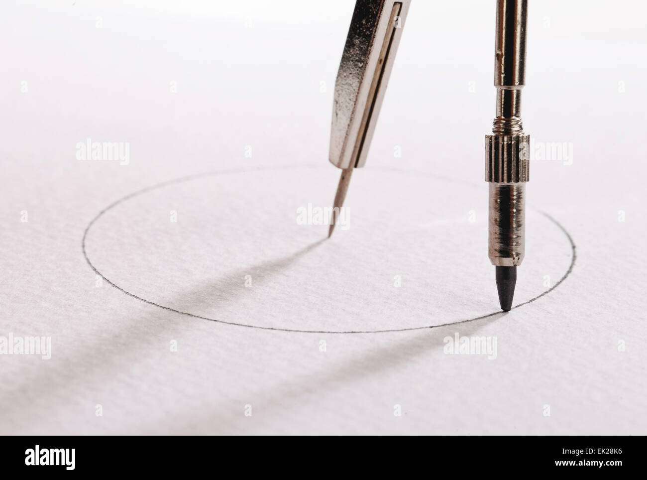 pair of compasses drawing circle Stock Photo - Alamy