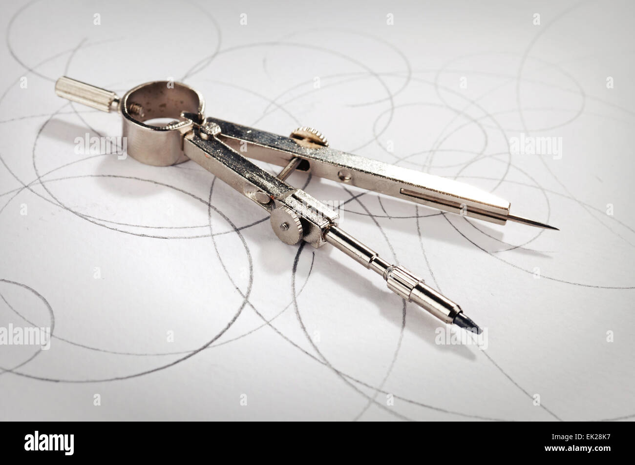 pair of compasses drawing Stock Photo - Alamy