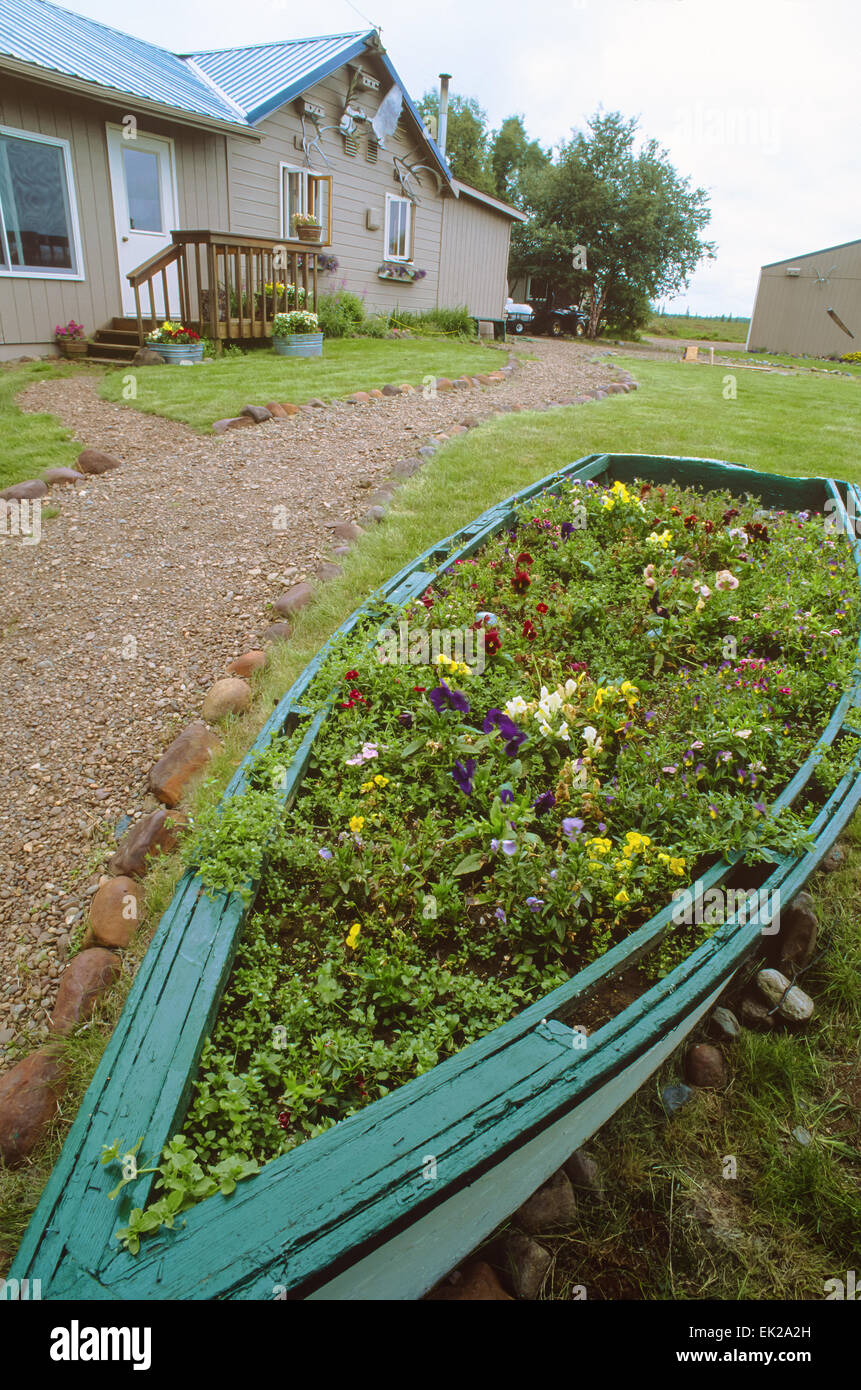 Boat planter hi-res stock photography and images - Alamy