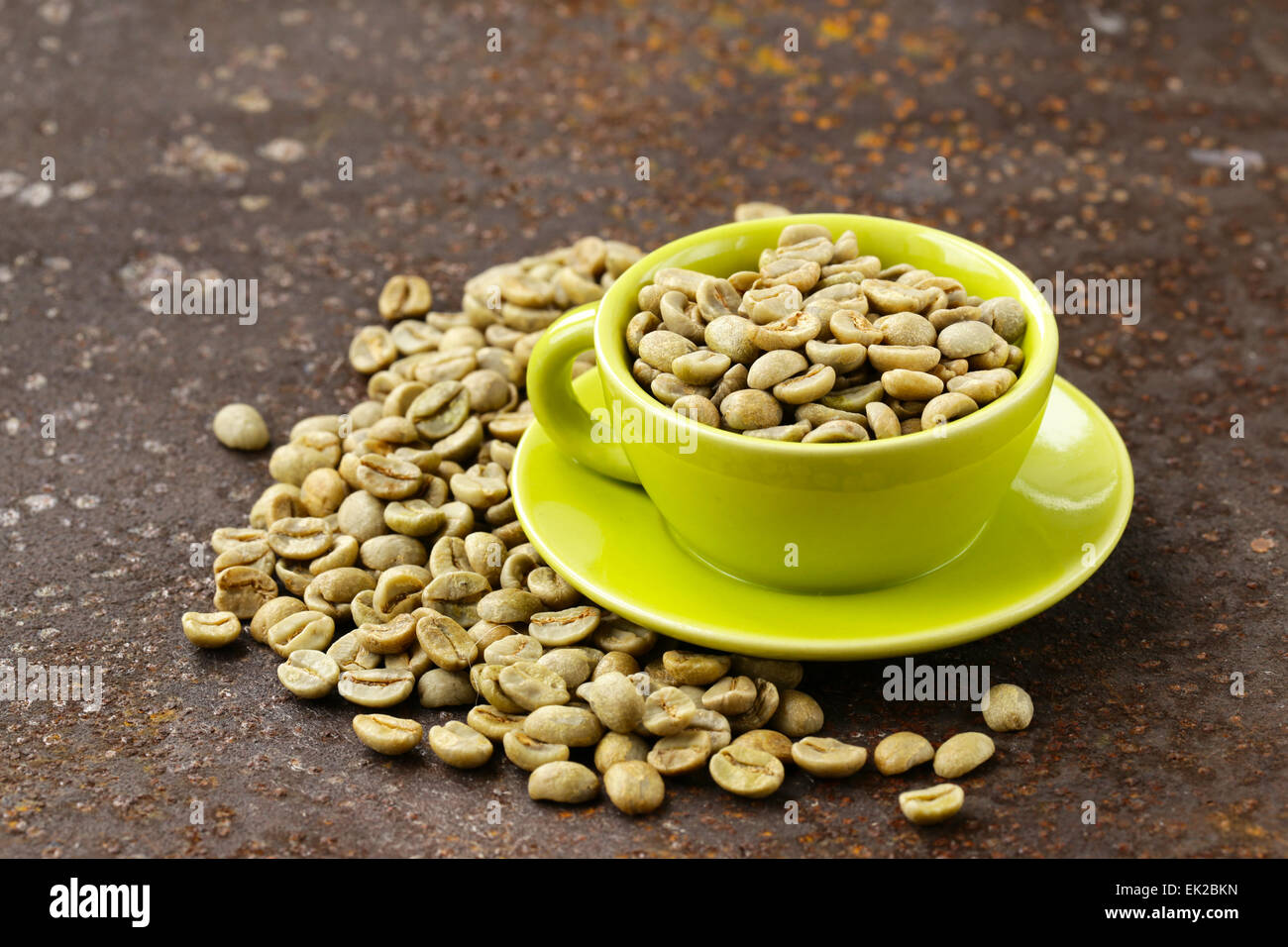 organic green coffee beans close-up, healthy food Stock Photo - Alamy