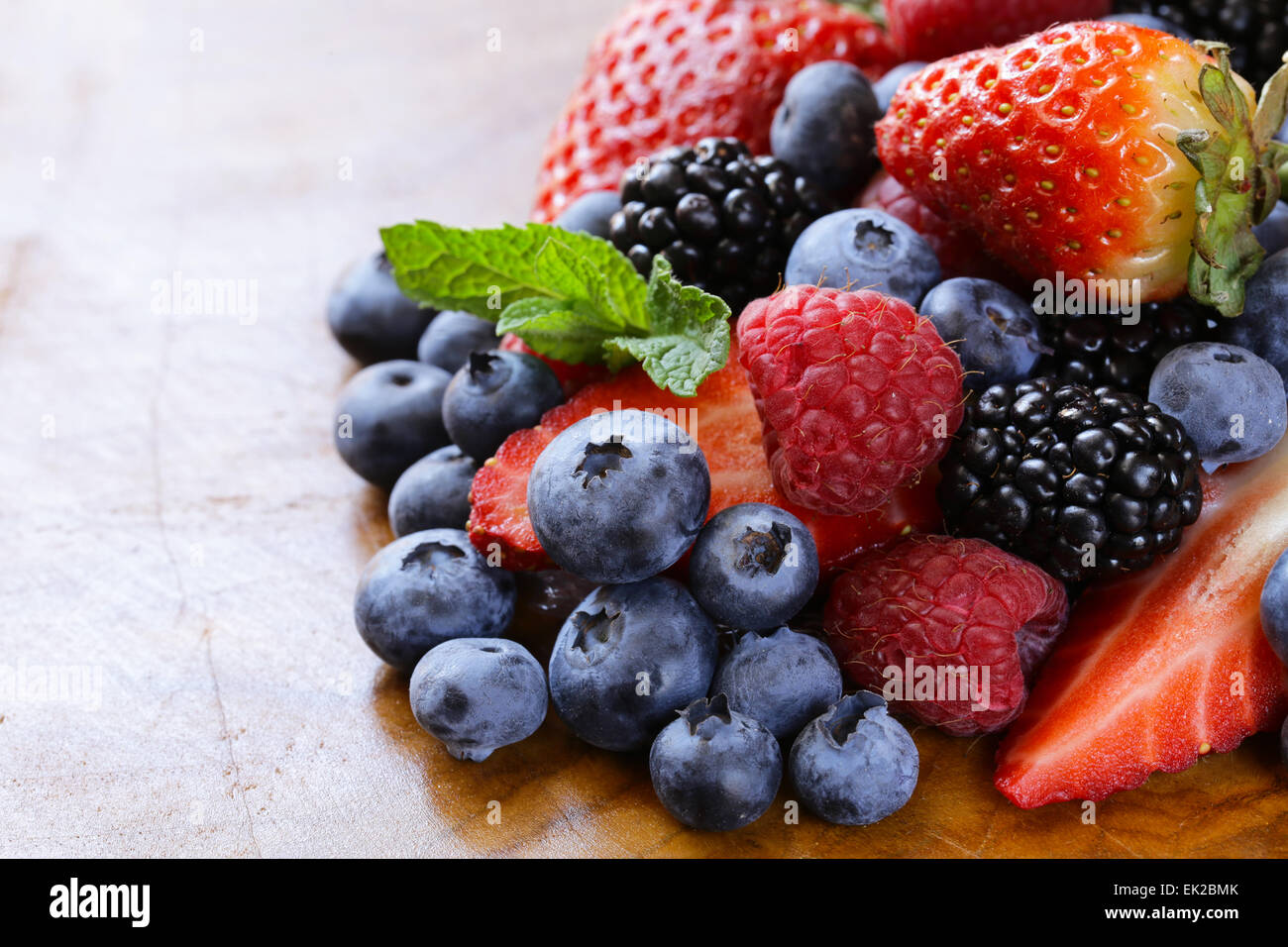 berry assortment - raspberries, blackberries, strawberries, blueberry ...