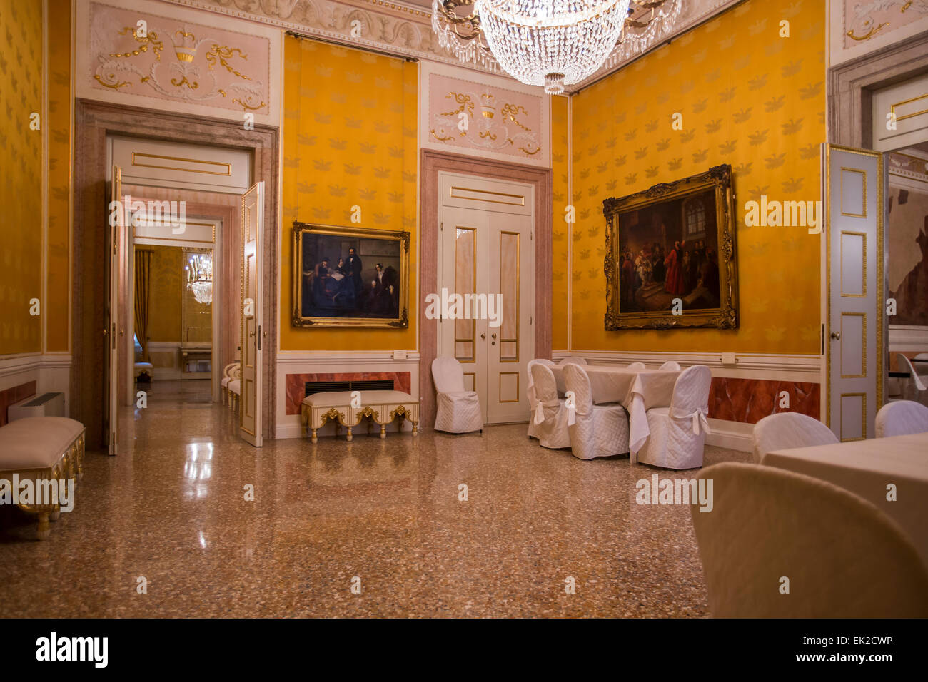 Fenice Opera House Interior, Venice, Italy Stock Photo - Alamy