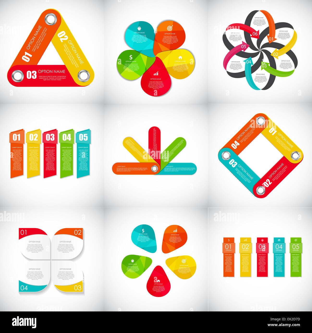 Big Set of Infographic Banner Templates for Your Business Vector Stock ...