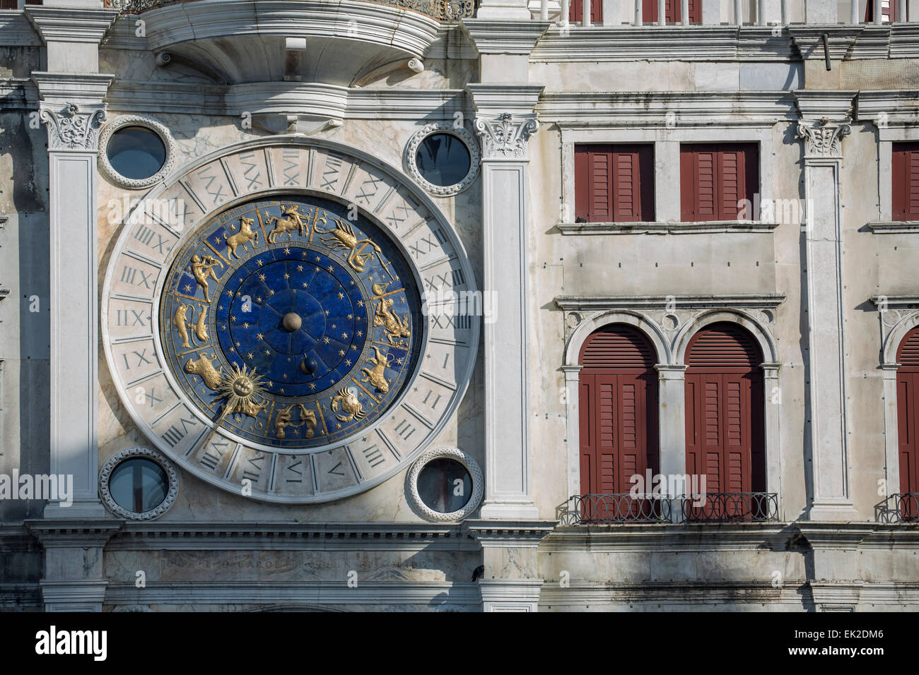 Clock Tower, St. Mark's Square, Venice, Italy Stock Photo - Alamy