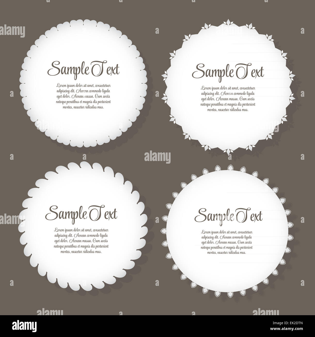 Design Retro Label, Frame, with Bow Vector Illustration Stock Photo - Alamy