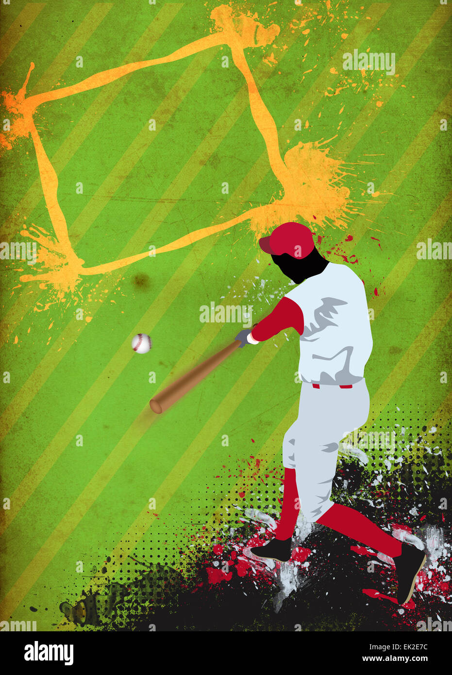 abstract baseball sport poster or flyer background with space Stock ...