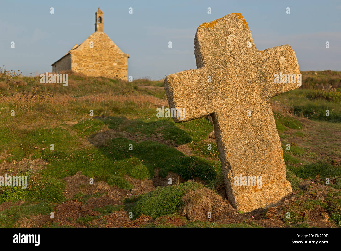 Chapel of St. Samson in Landunvez, Brittany, France, Europe Stock Photo ...