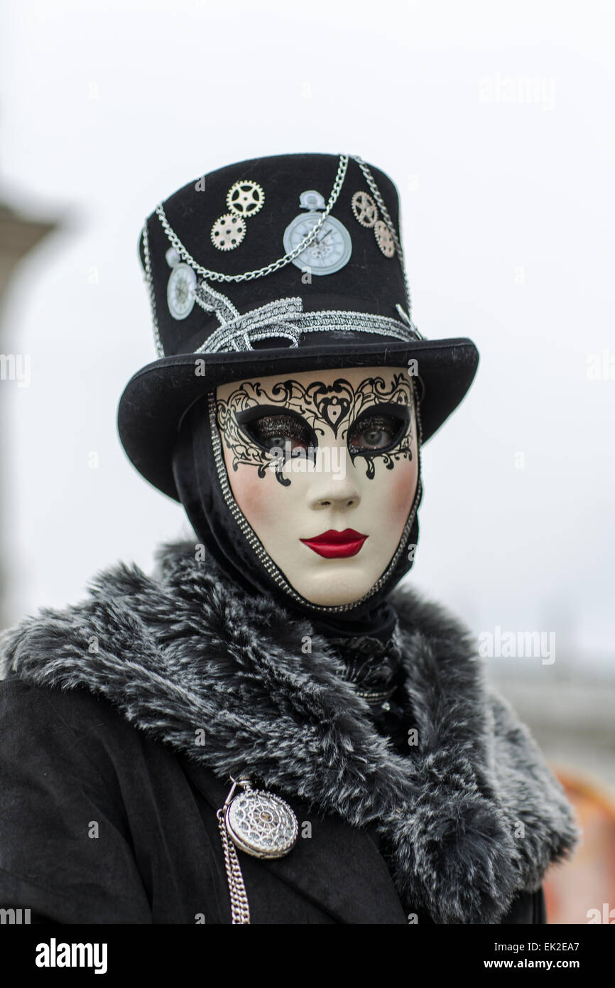 Woman in Carnival Costume and Mask, venice, Italy Stock Photo - Alamy