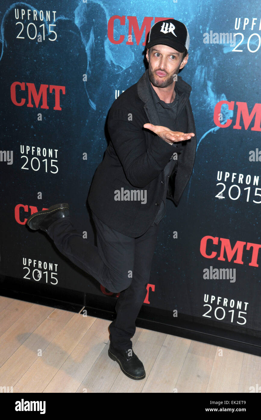 Josh Wolf attending the Annual 2015 CMT Upfront at The Times Center on ...
