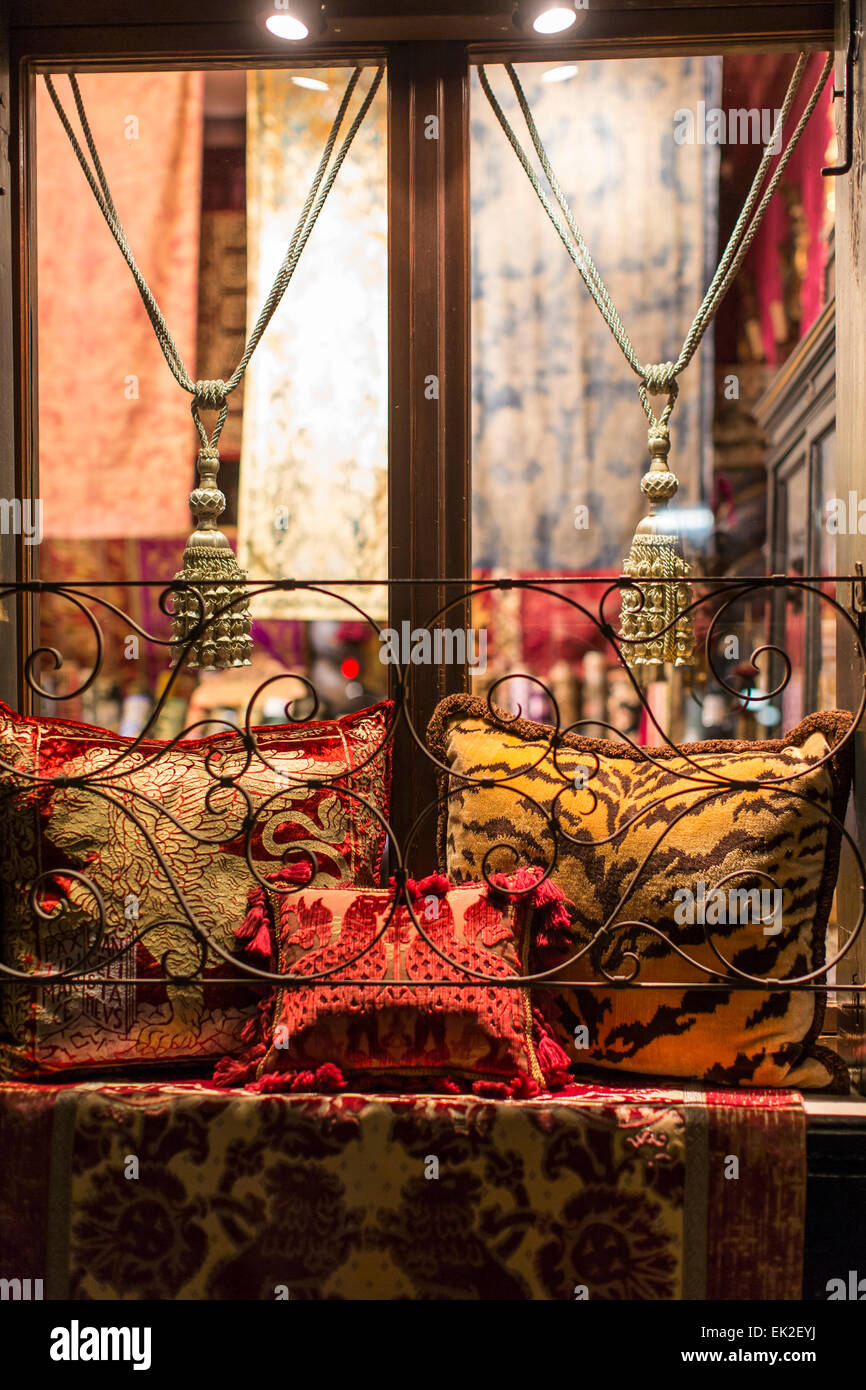 Street and Shop at Night, Venice, Italy Stock Photo - Alamy