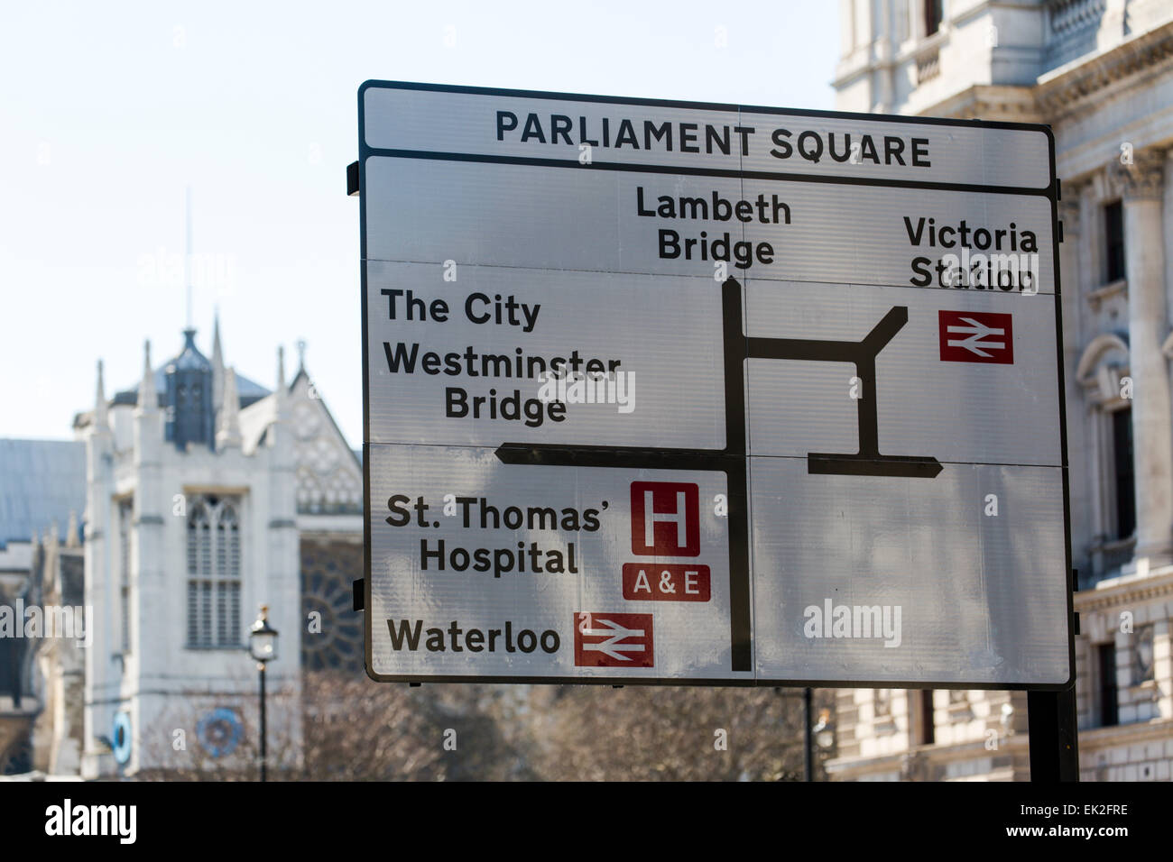 Street sign parliament square london hi-res stock photography and ...